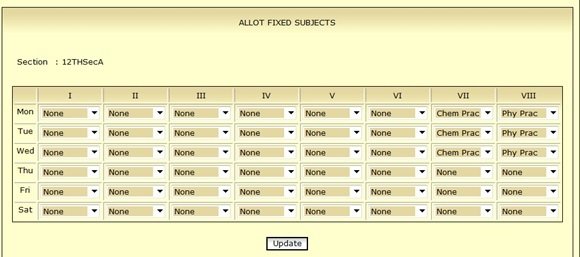 CBSE School Timetable Generator Maker Builder Software